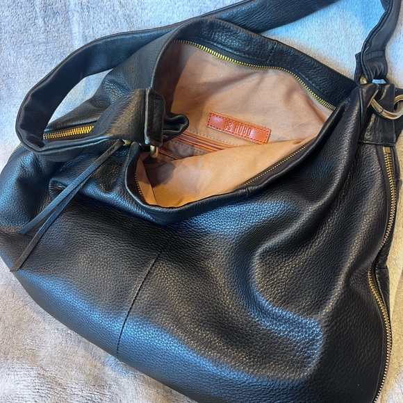 HOBO brand Black Leather Shoulder Bag crossbody purse
